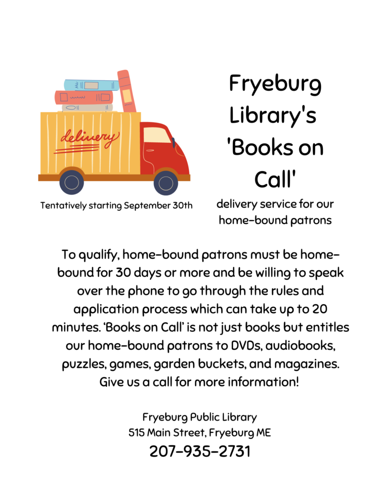 Fryeburg Public Library – 515 Main Street, Fryeburg, ME 04037