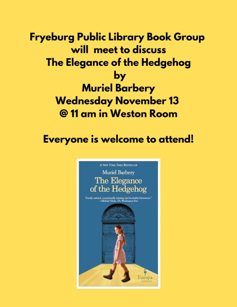 Fryeburg Public Library – 515 Main Street, Fryeburg, ME 04037