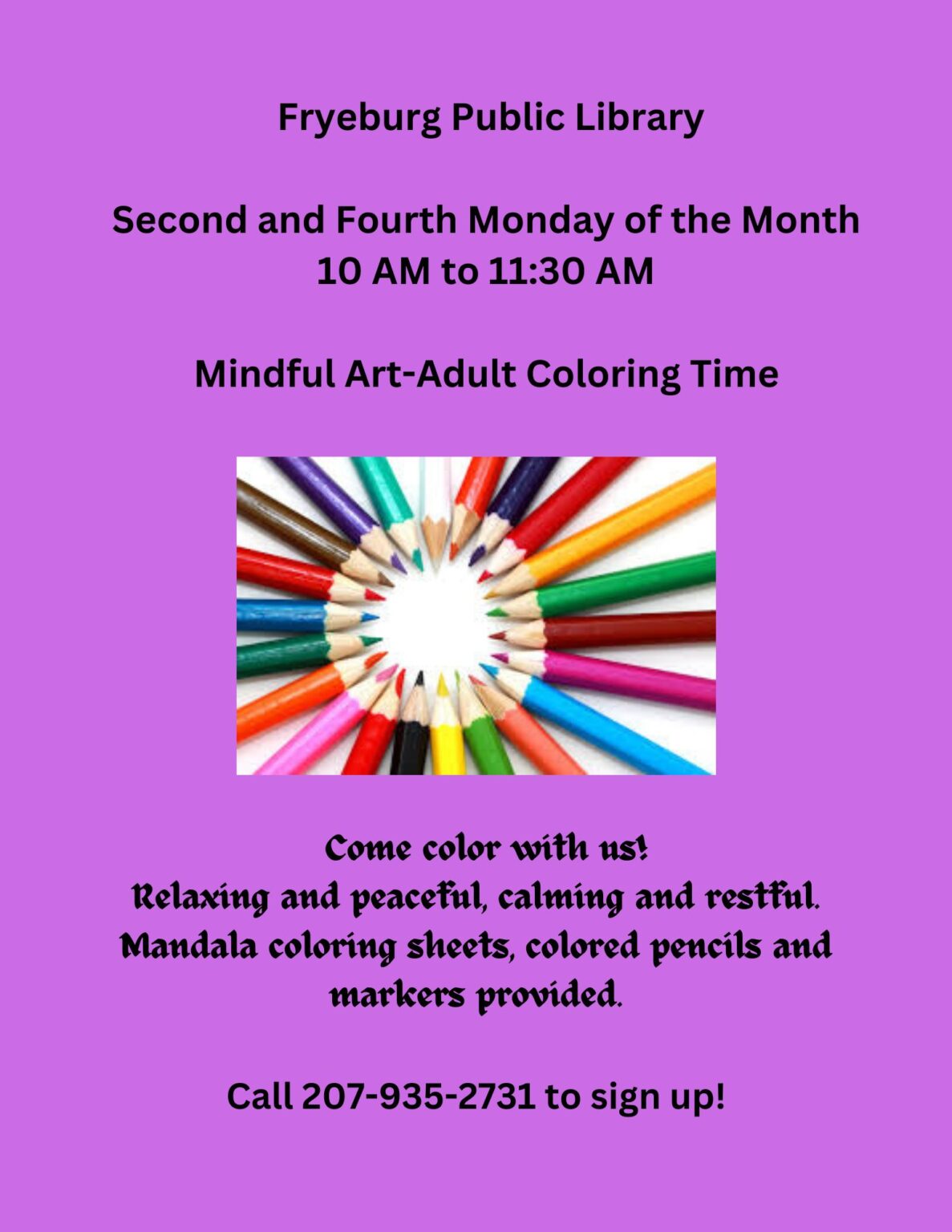 Fryeburg Public Library – 515 Main Street, Fryeburg, ME 04037